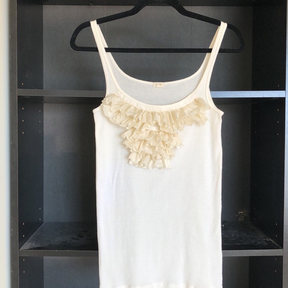 J. Crew Factory | Tops | Jcrew Tank Top 0 Silk Trim | Poshmark